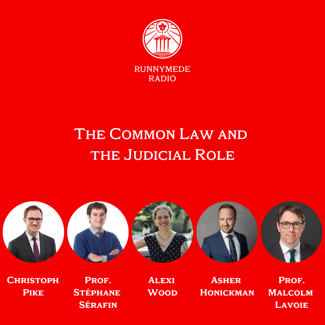 The Common Law and the Judicial Role – Runnymede Society